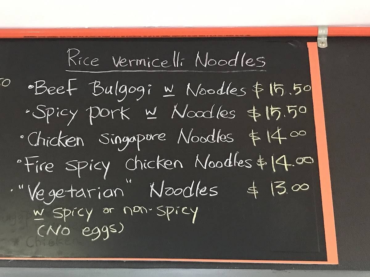 Menu at CAFE ILLI, Clayton