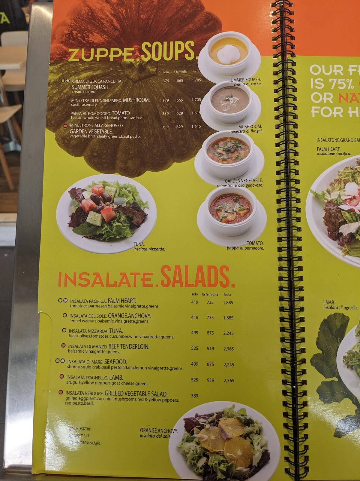 Menu at CIBO - Glorietta 4 restaurant, Makati, Glorietta 4