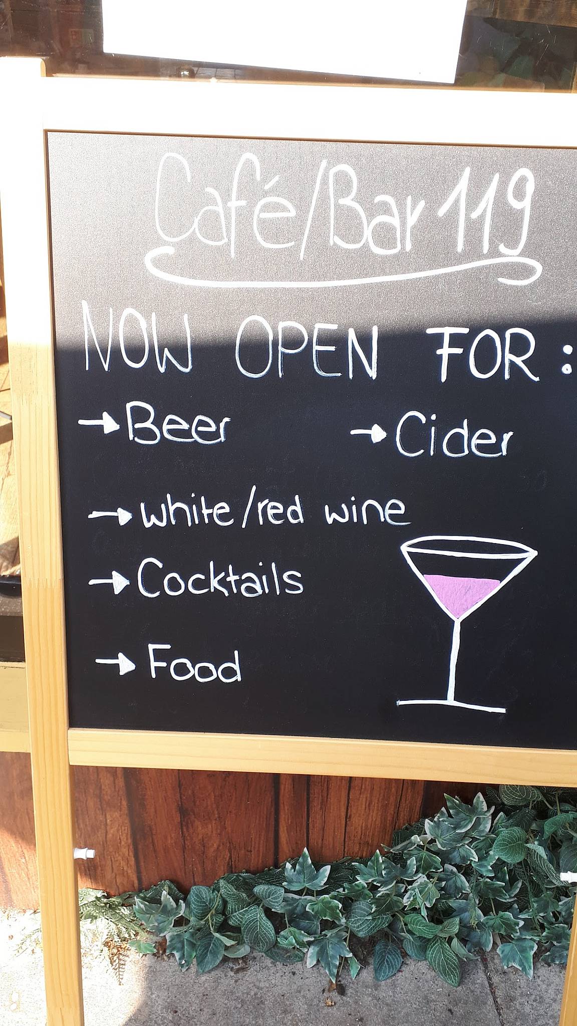 Menu at Café 119 restaurant, Bristol, 119 Station Rd