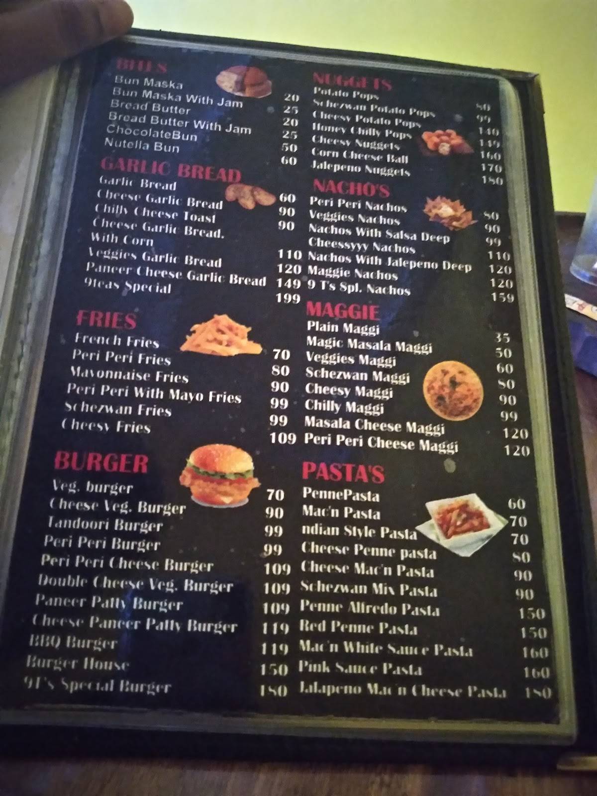 Menu at 9 Tea's Cafe Prayagraj, Allahabad