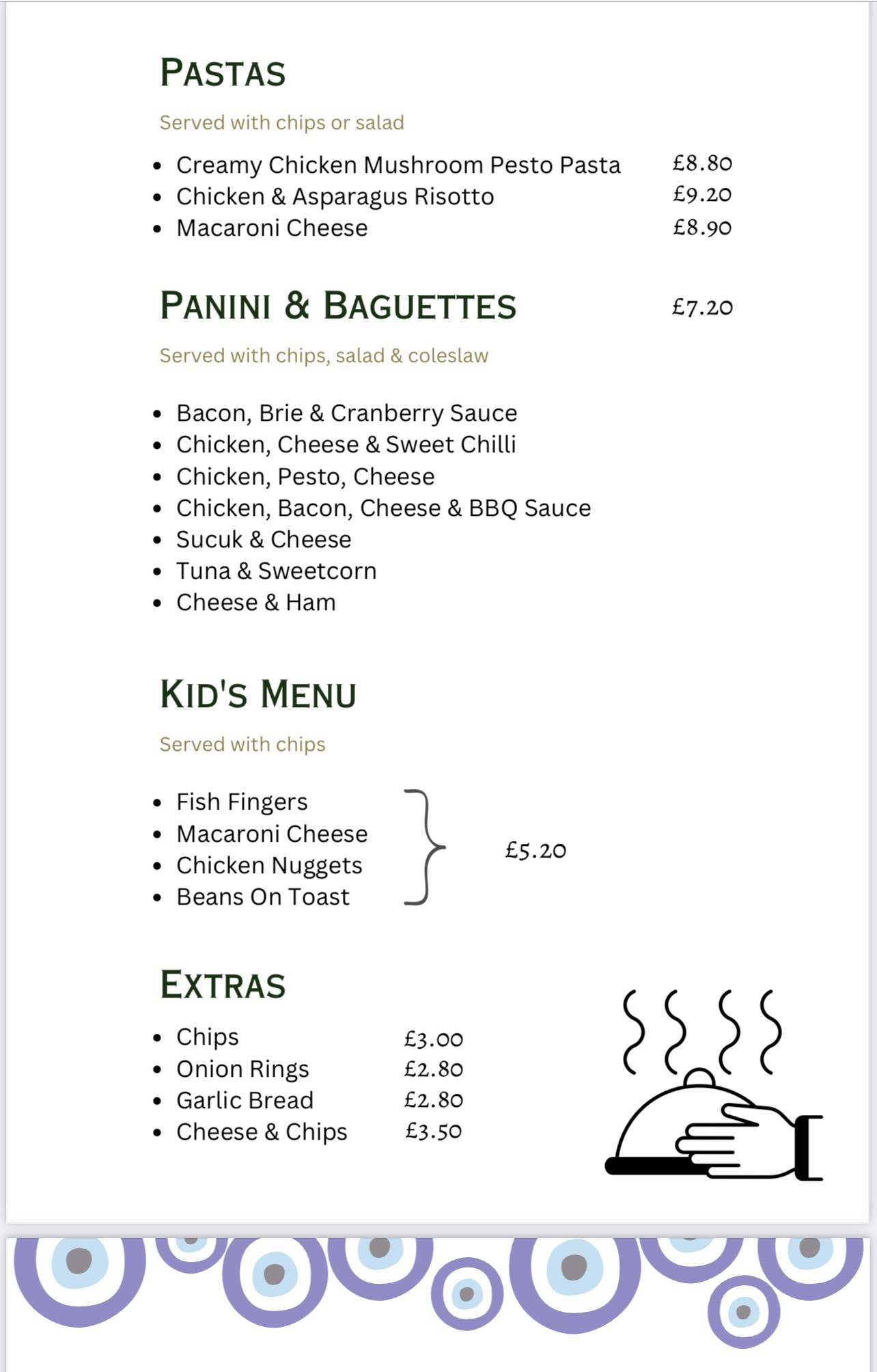 Menu at Bank Street Cafe & Waffle House, Galashiels