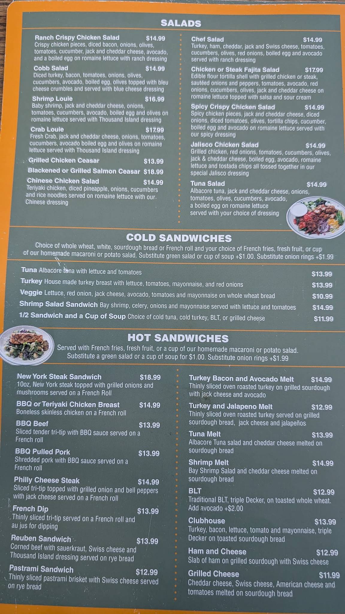 Menu at Boulevard Cafe & Grill, Petaluma