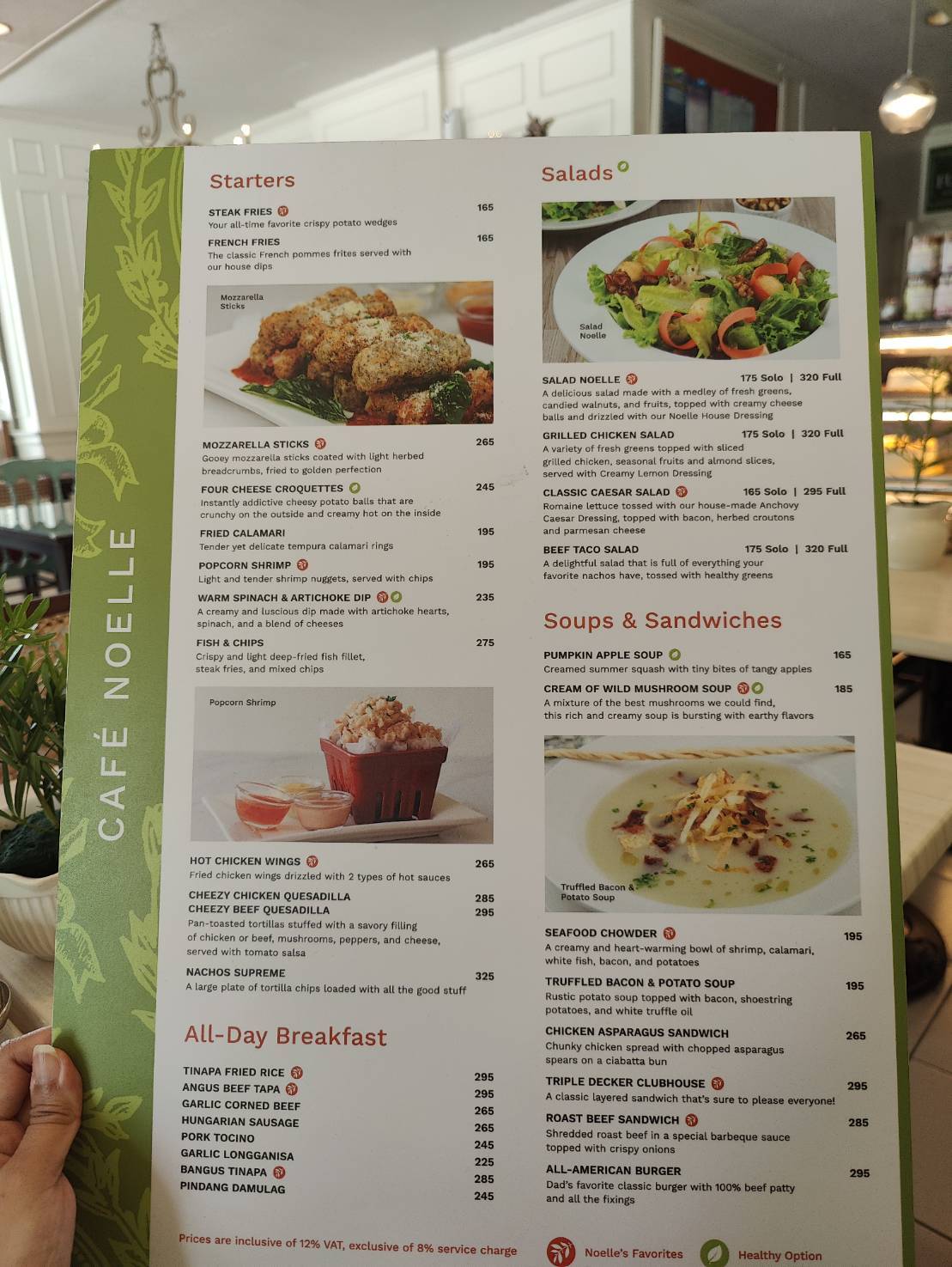 Menu at Café Noelle - Greenfields Square, San Fernando cafe, San Fernando