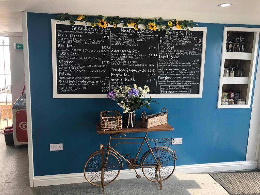 Menu at Cliff Top Cafe, Folkestone