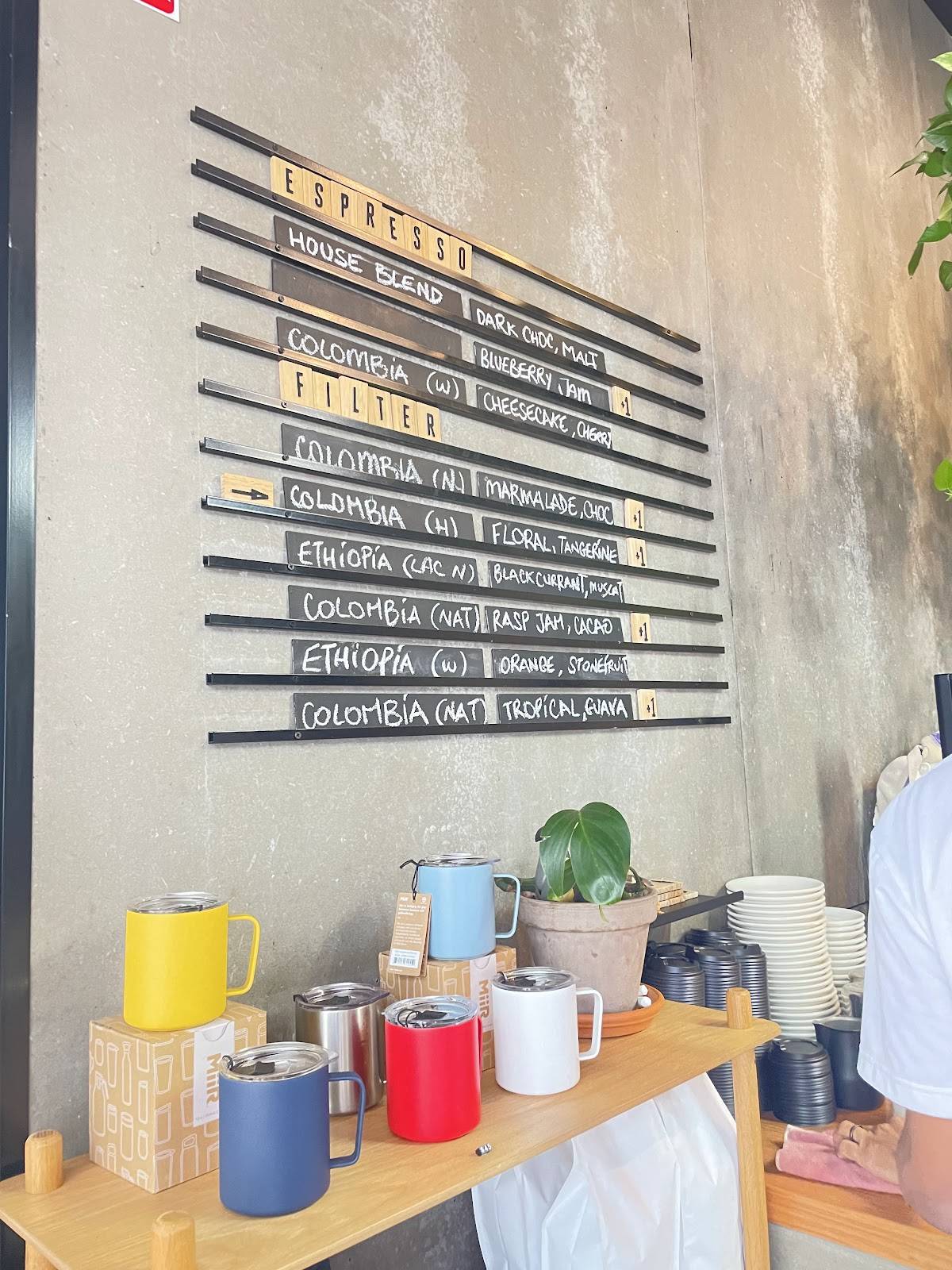 Menu at C U B I C cafe, Brisbane City