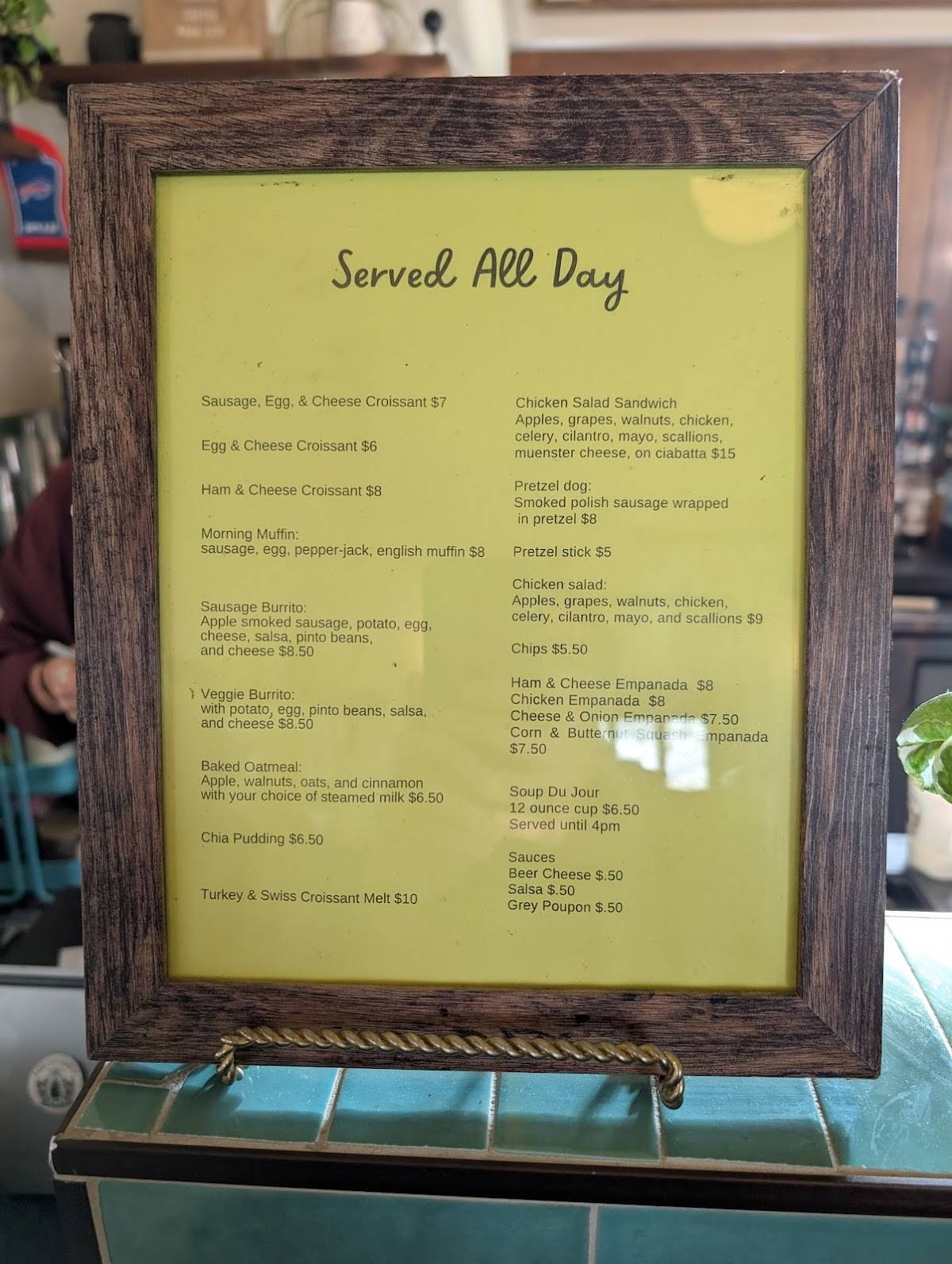 Menu at Garden Cafe at Park City Gardens, Park City