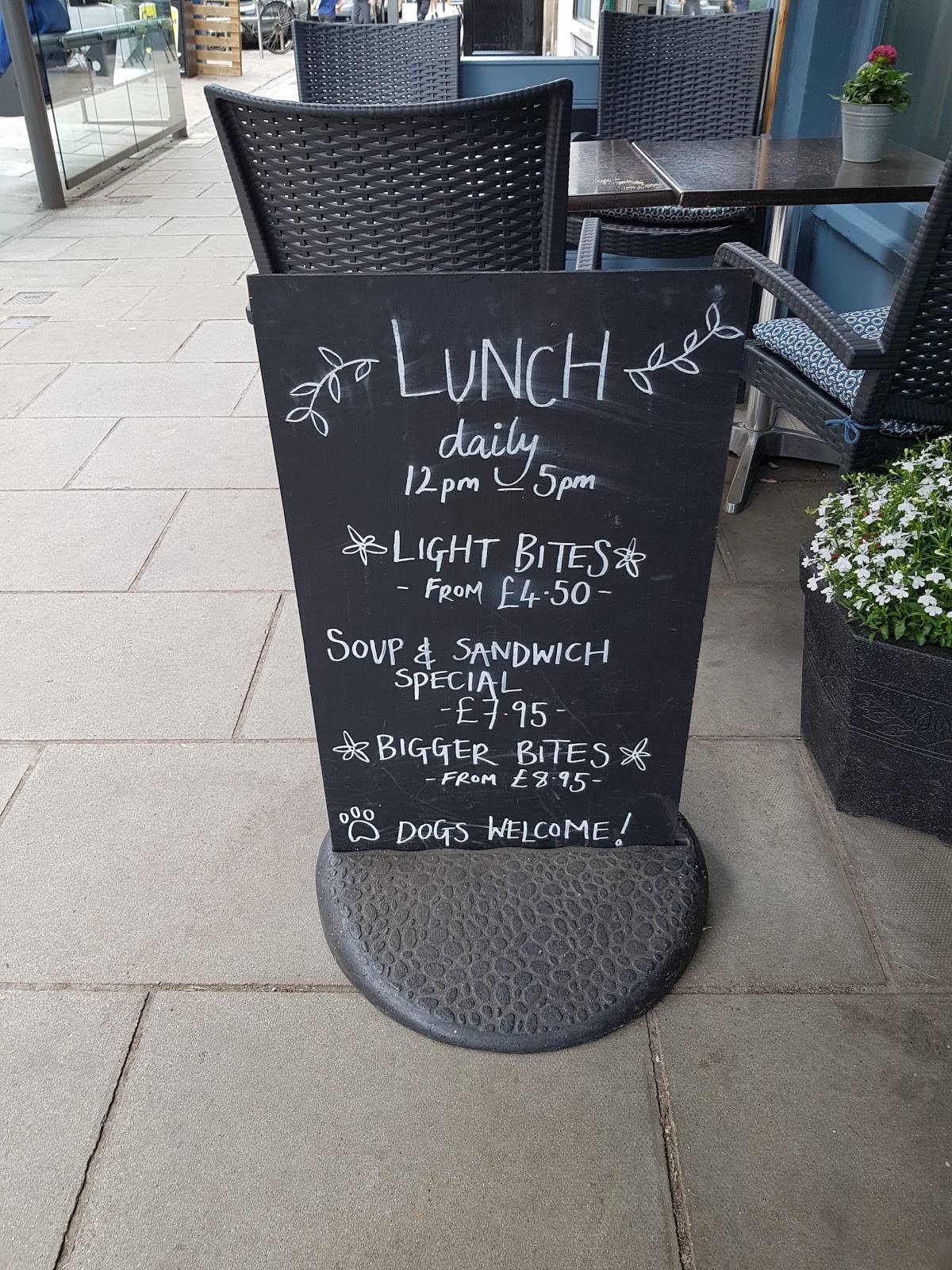 Menu at Cafe Grande, Edinburgh, 182-184 Bruntsfield Pl