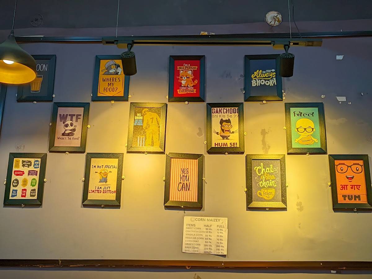 Menu at MBA ChaiWala, Gorakhpur