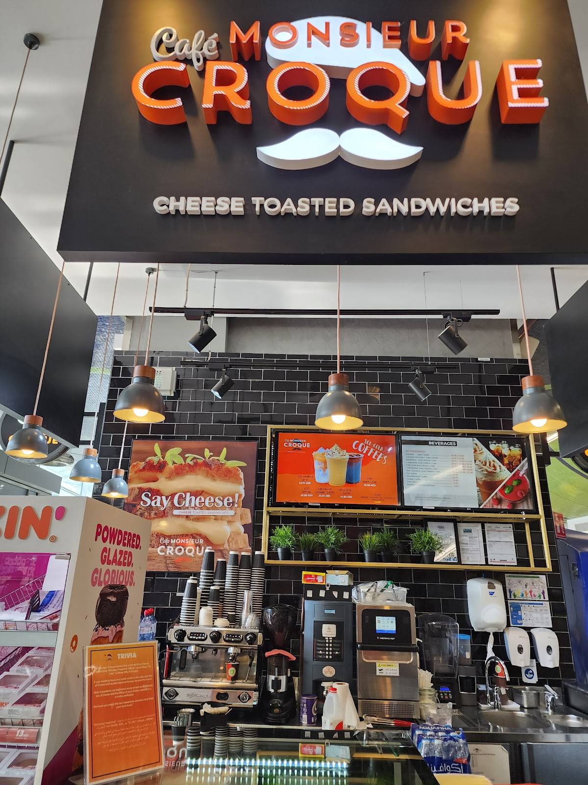 Menu at Cafe Monsieur Croque, Abu Dhabi