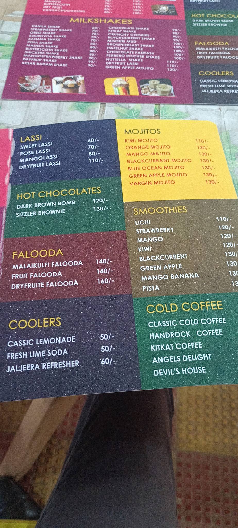 Menu at NEW LASSI CORNER, Kavali