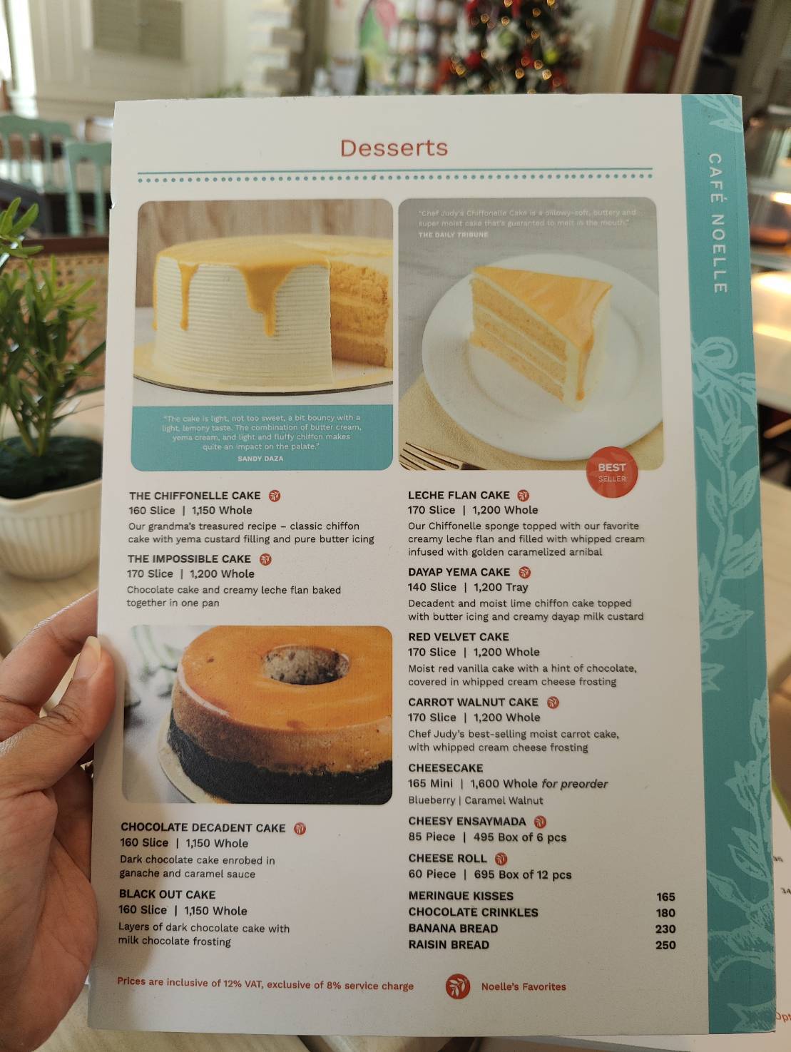 Menu at Café Noelle - Greenfields Square, San Fernando cafe, San Fernando
