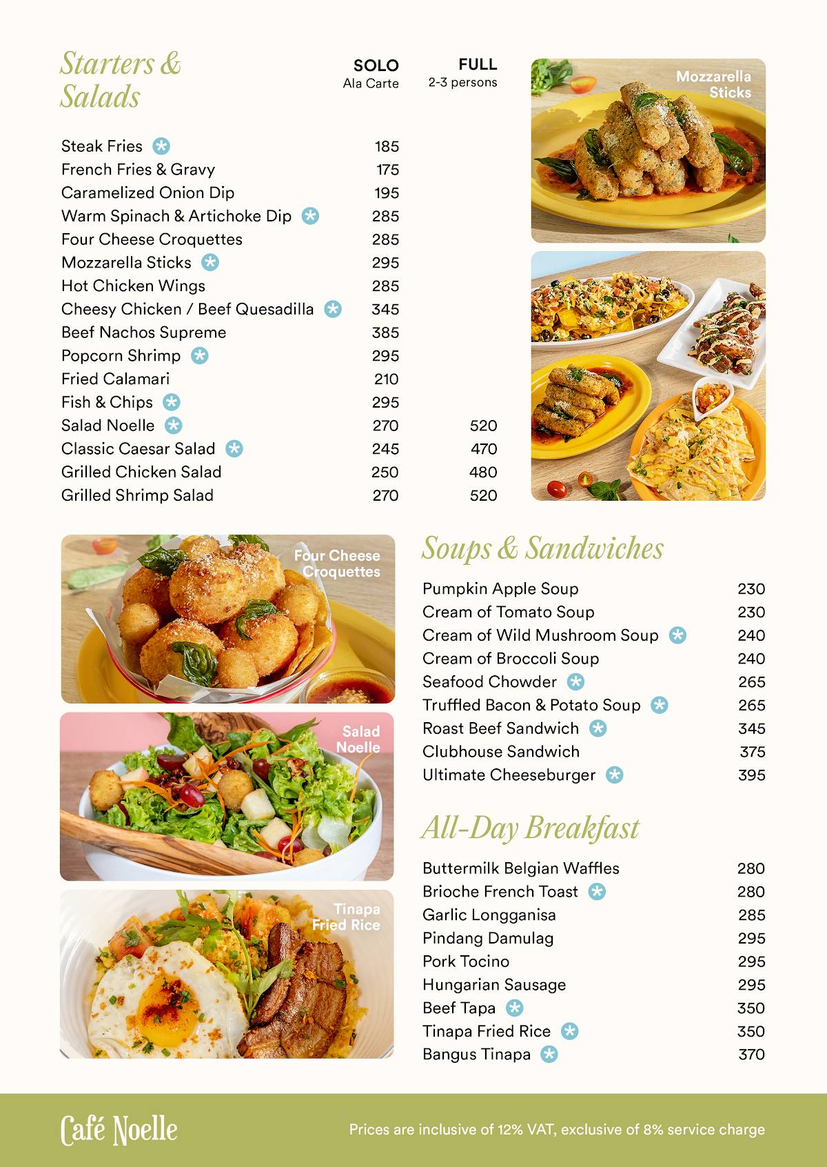 Menu at Café Noelle - Greenfields Square, San Fernando cafe, San Fernando