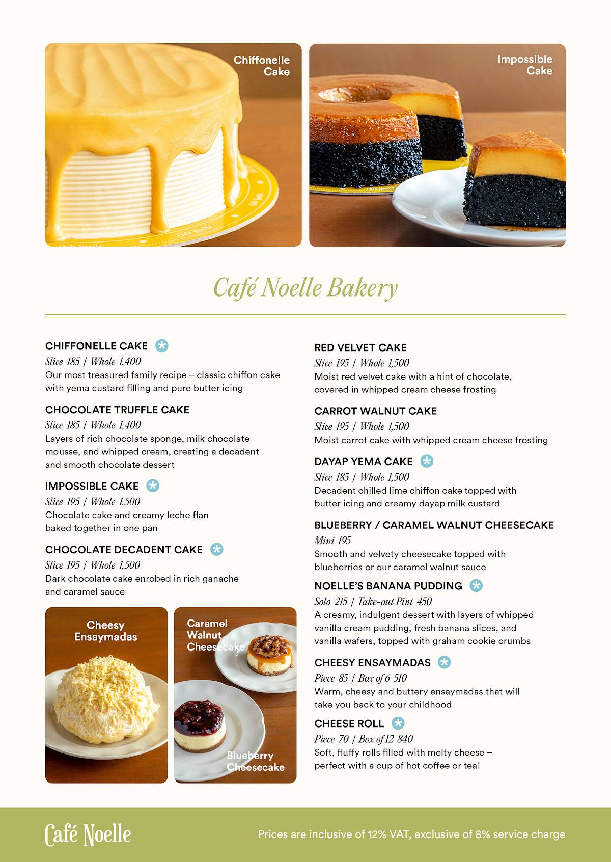Menu at Café Noelle - Greenfields Square, San Fernando cafe, San Fernando