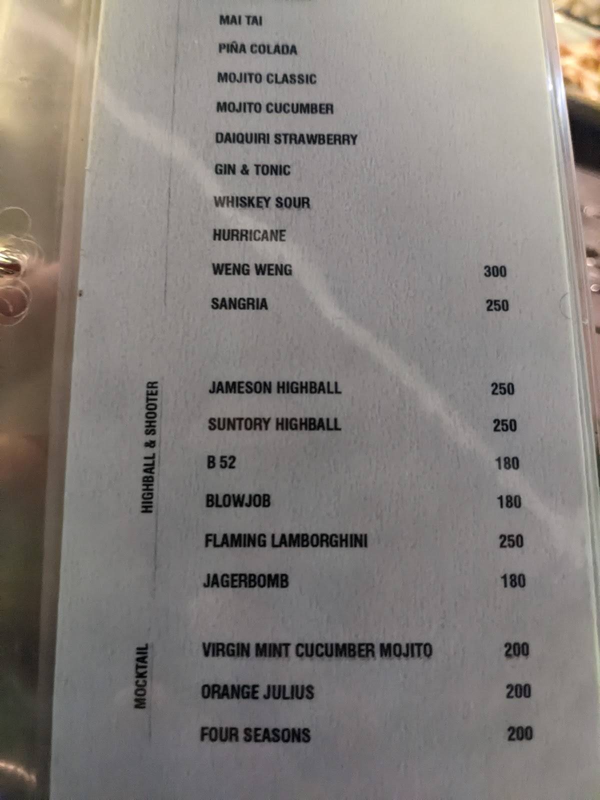 Menu at Cafe Roo Malate - Premium Rooftop Cafe, Manila