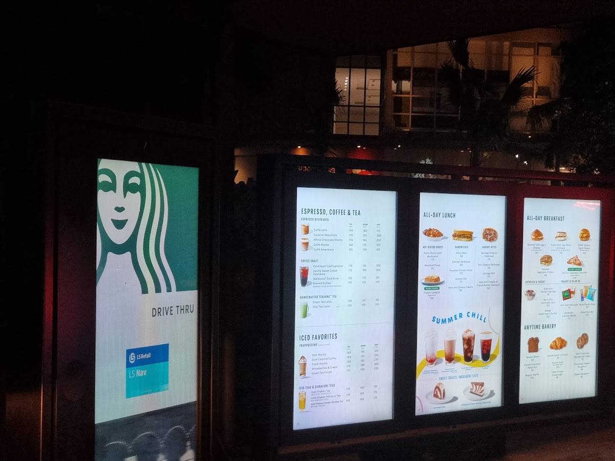Carta del café Starbucks Capitol Commons Drive-Thru, Pasig, Capitol Commons