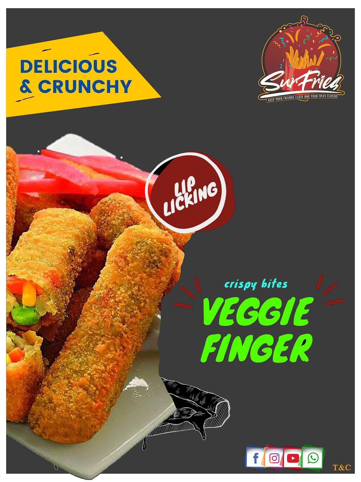 Menu at Sur Fries Cafe, Coimbatore