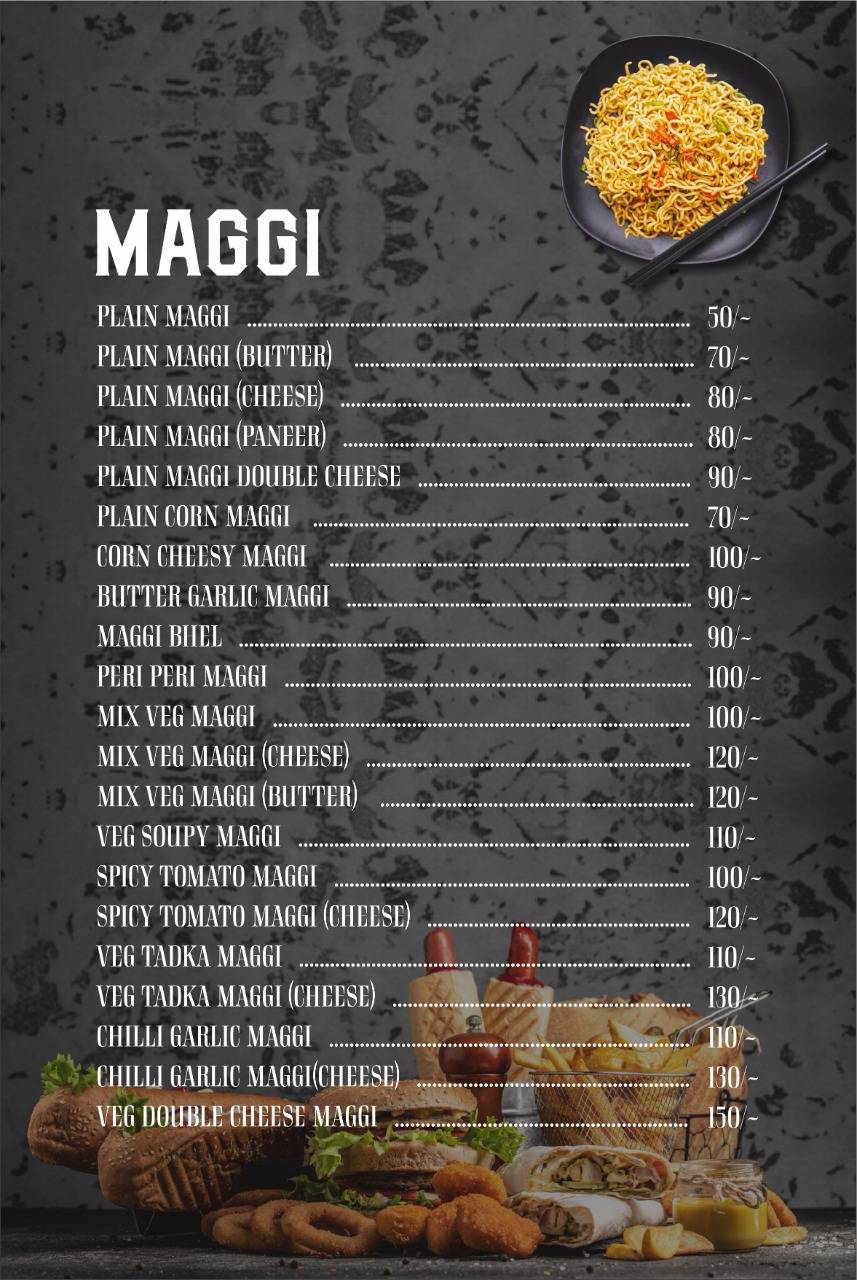 Menu at The Garage Kitchen, Varanasi