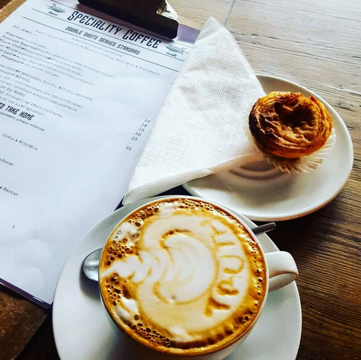 Menu at Truth Coffee Roasting cafe, Cape Town, 36 Buitenkant St