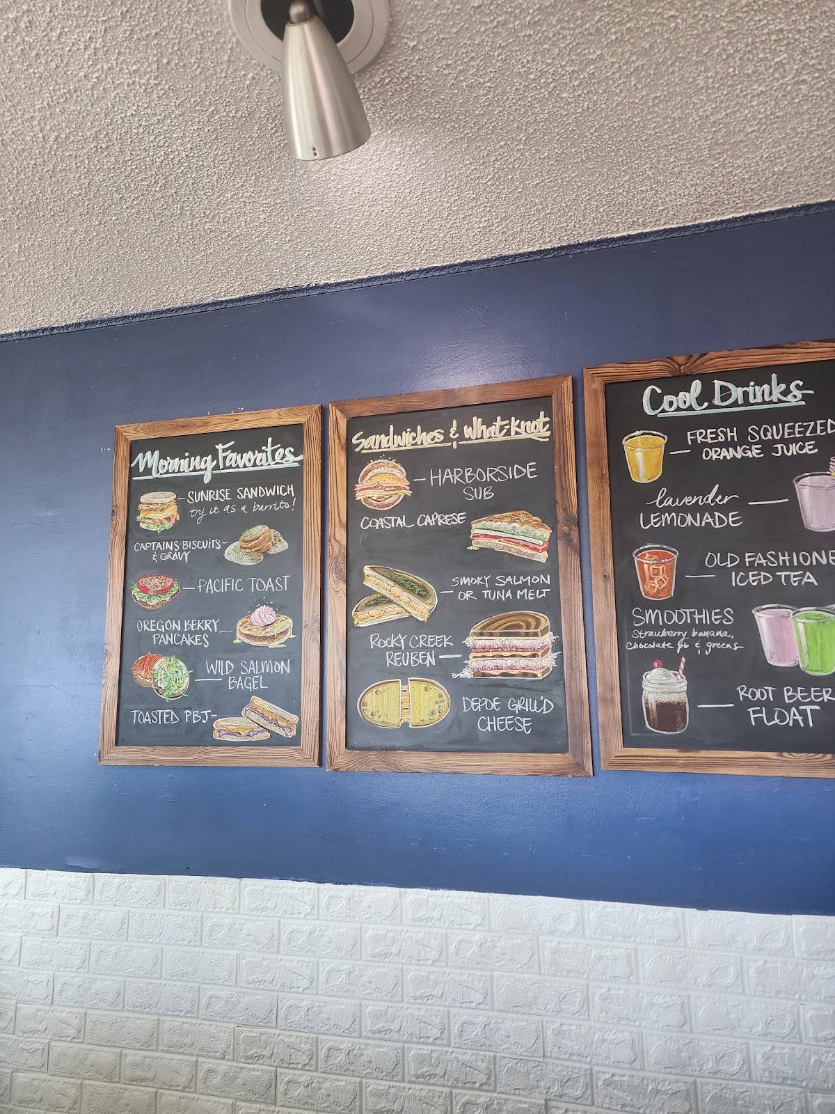 Menu at Whale Bites Cafe, Depoe Bay