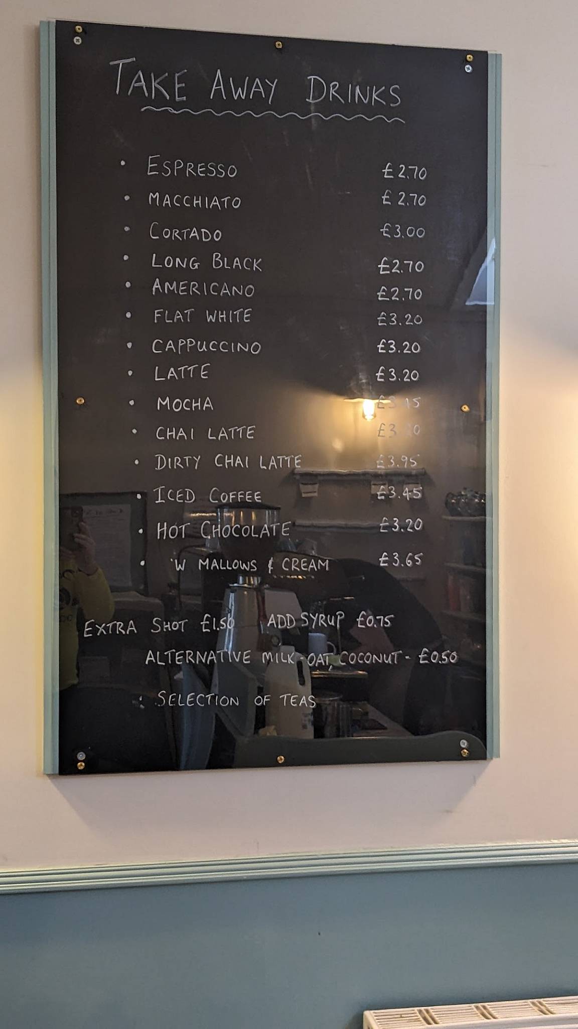 Menu at Cafe at No 44, Dollar