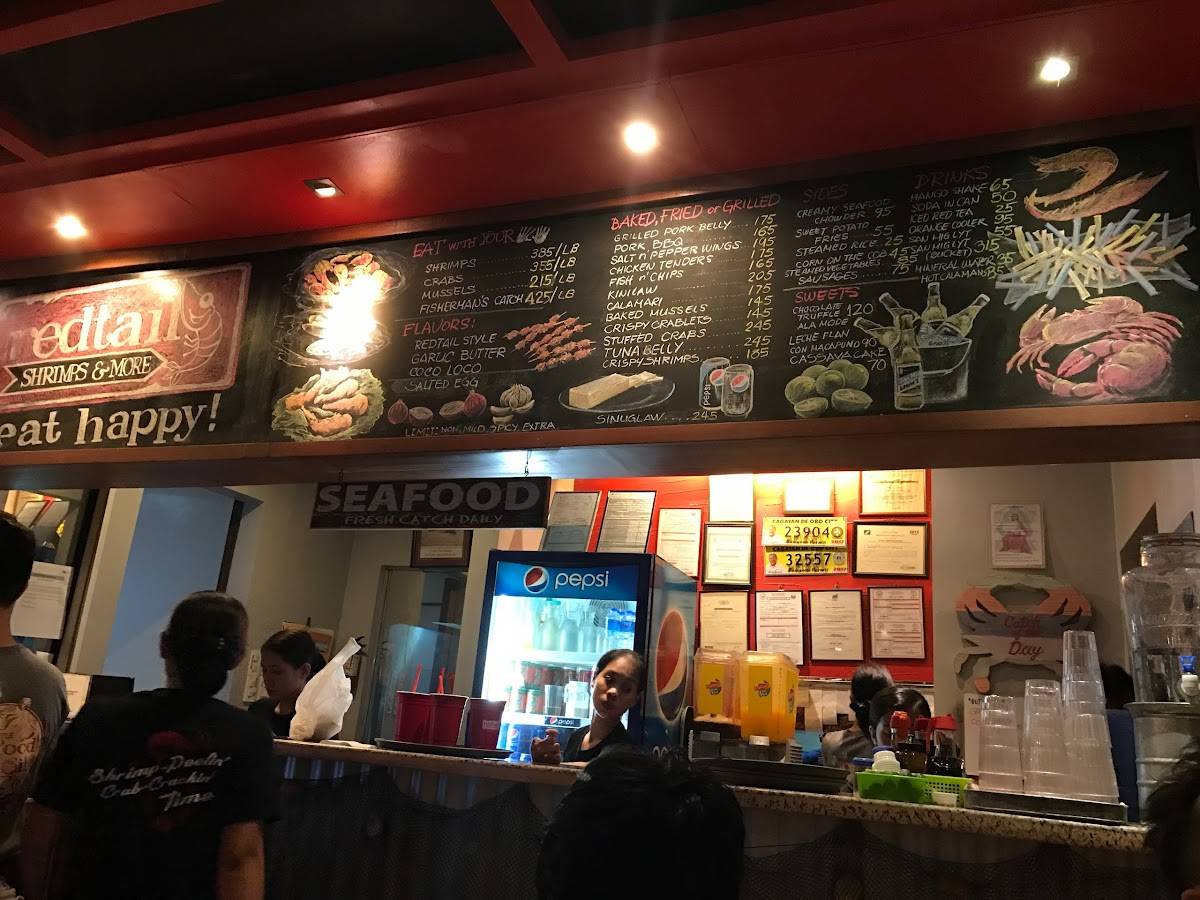 Menu at Redtail Shrimps & More restaurant, Cagayan de Oro, FMM4+69R