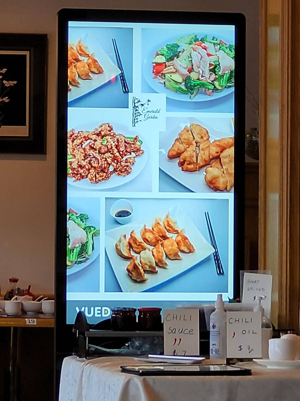 Menu at Emerald Garden restaurant, Calgary