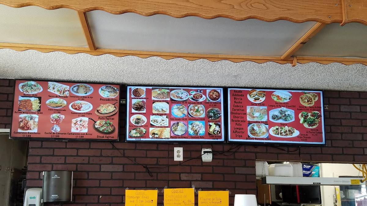 Menu at Cali Style restaurant, Yakima