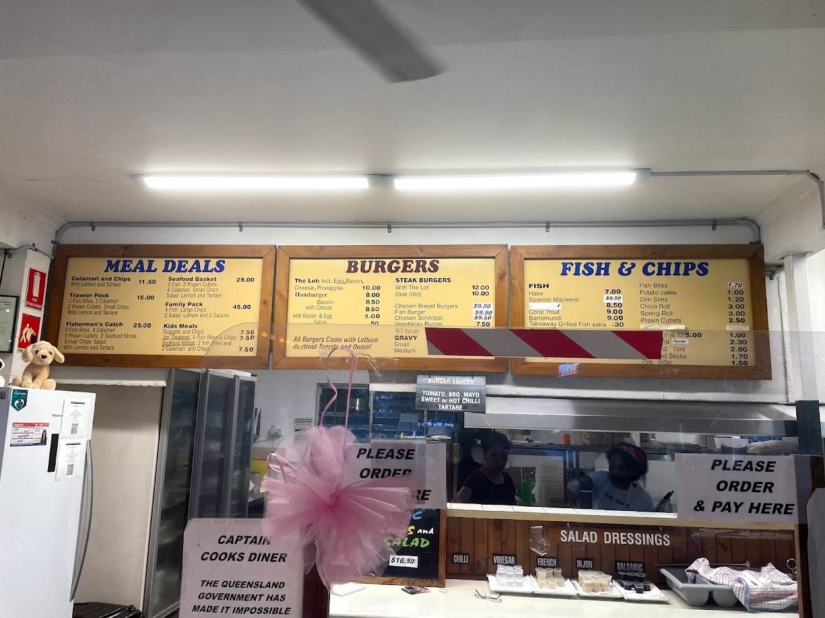 Menu at Captain Cooks Fish & Chips fast food, Cairns North