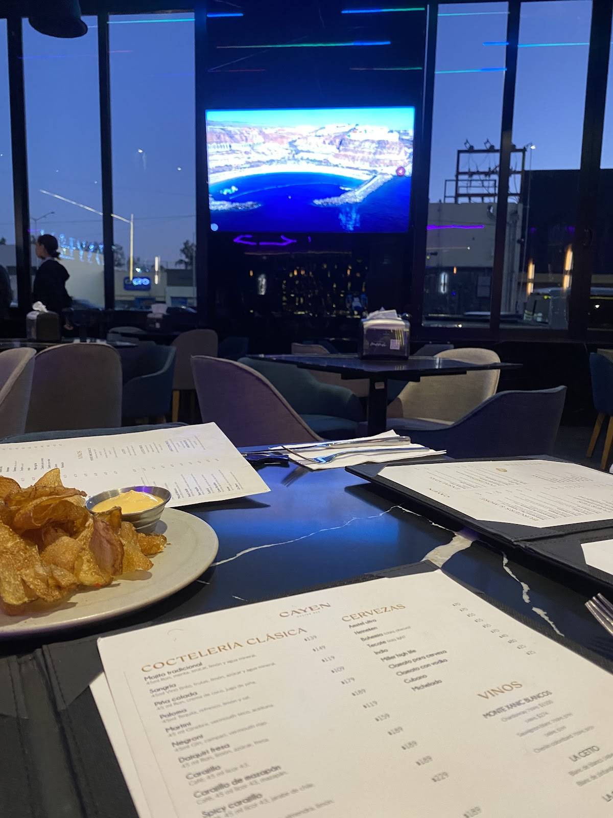 Menu at Cayen Oyster Bar, Mexicali