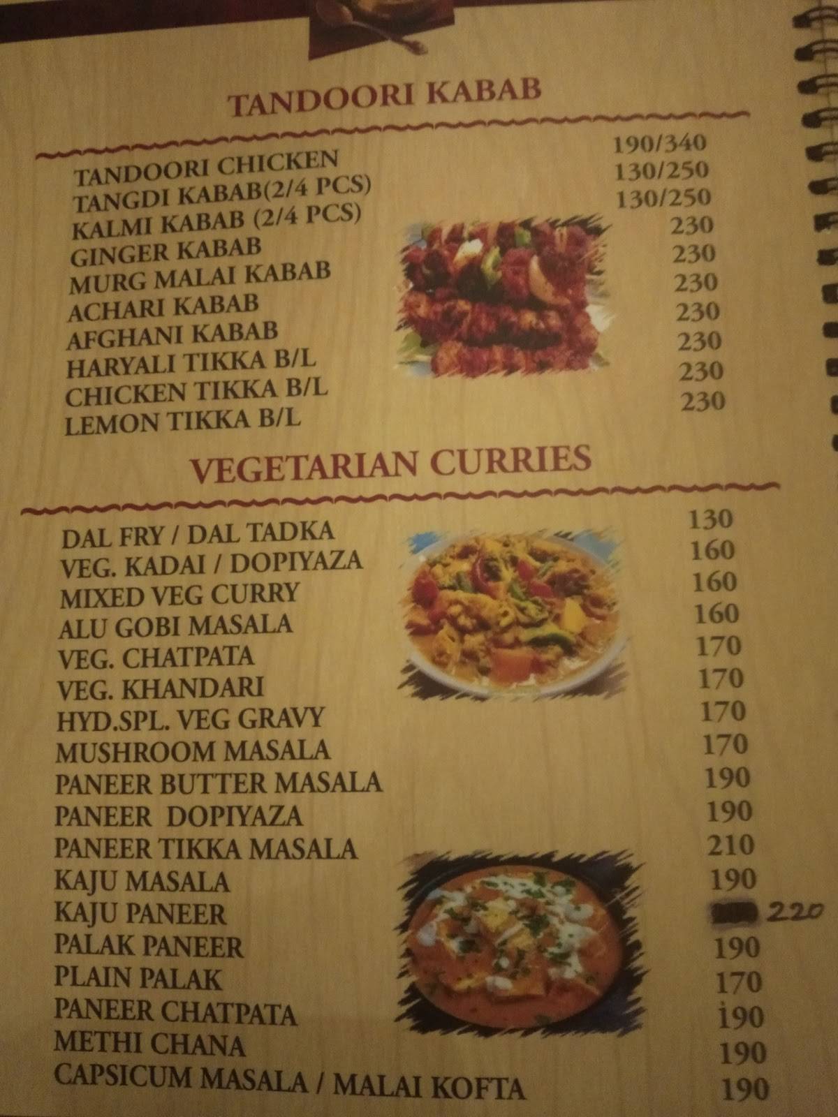 Menu at Central Biryani Pointe, Hyderabad, Colony