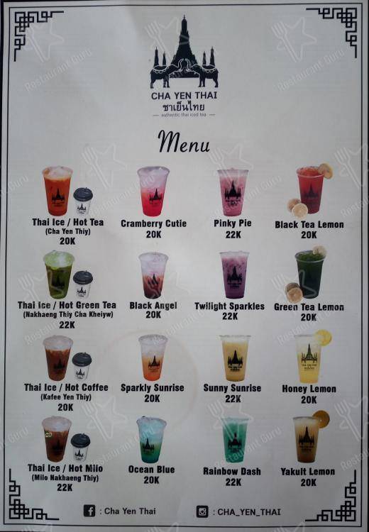 Menu at Chuan Tin restaurant, South Tangerang, Jl. Alam Sutera ...