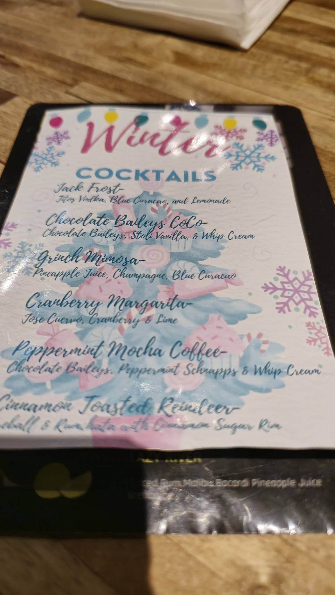 Menu at Chagrin River Diner restaurant, Willoughby