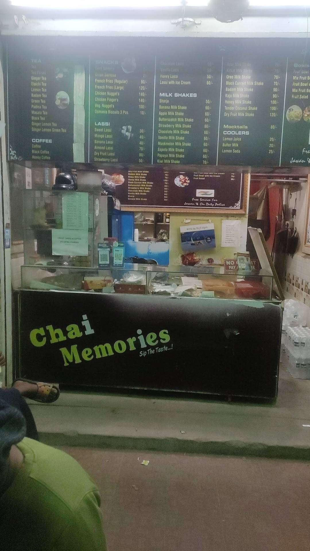 Menu at Chai memories, Hyderabad, Suchitra Rd