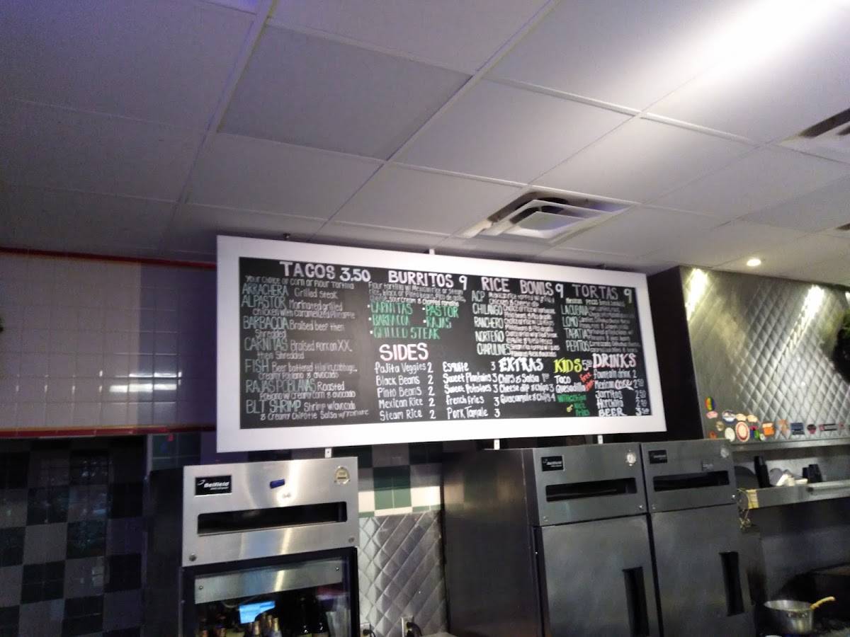 Menu at Chapulines Alcoa restaurant, Maryville