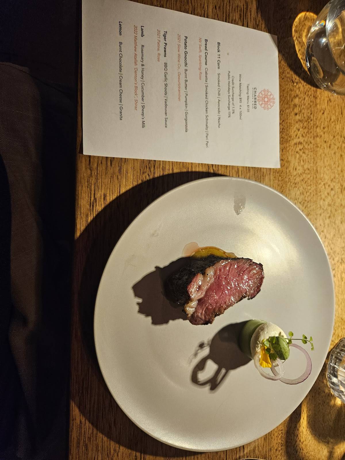 Menu at Charred Kitchen & Bar, Orange