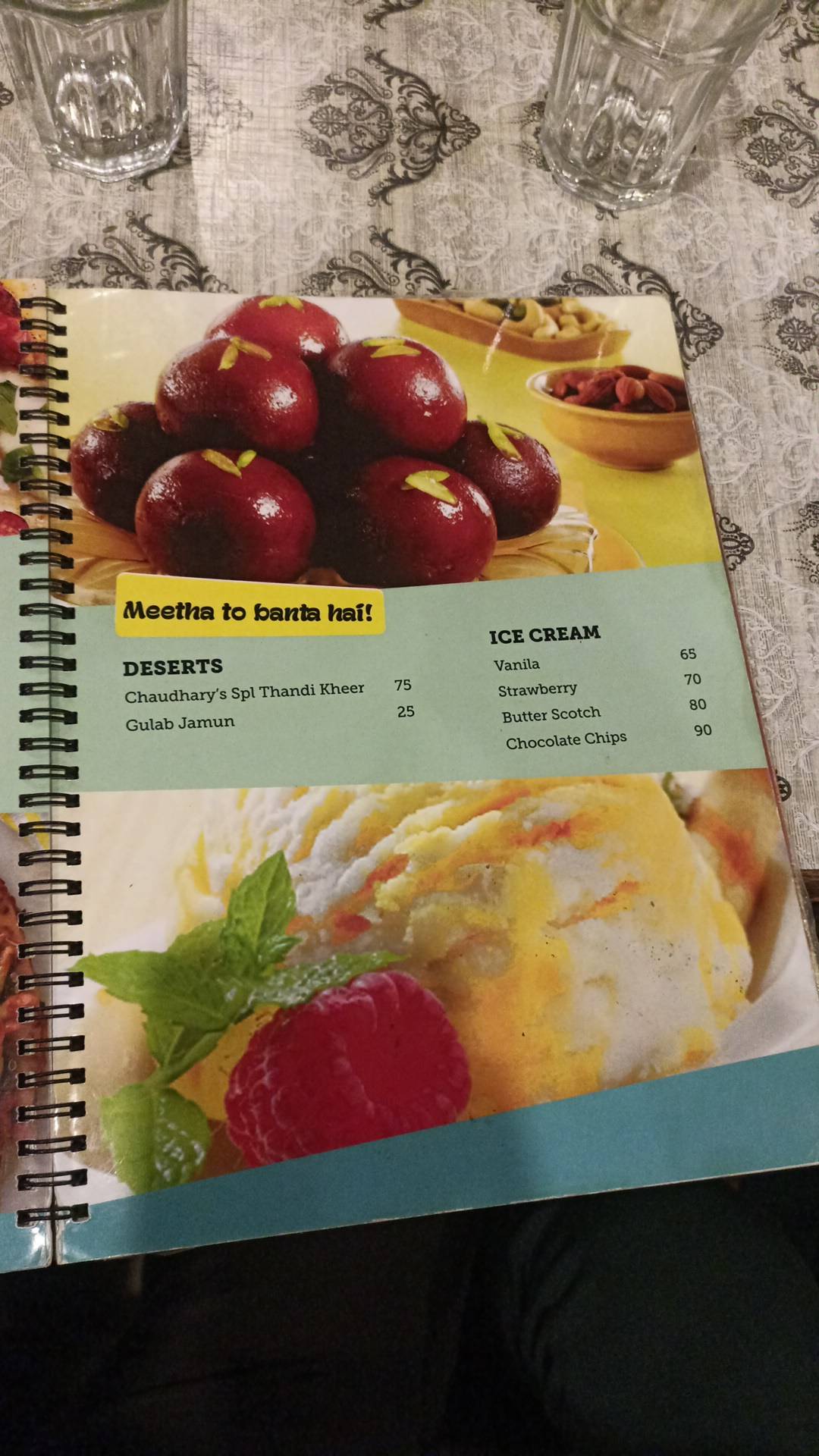 Menu at Chaudhary Restaurant, Basti, Sardar Patel Marg