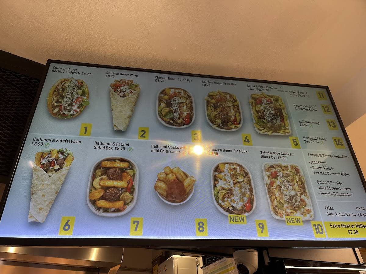 Menu at Checkpoint Soho restaurant, London