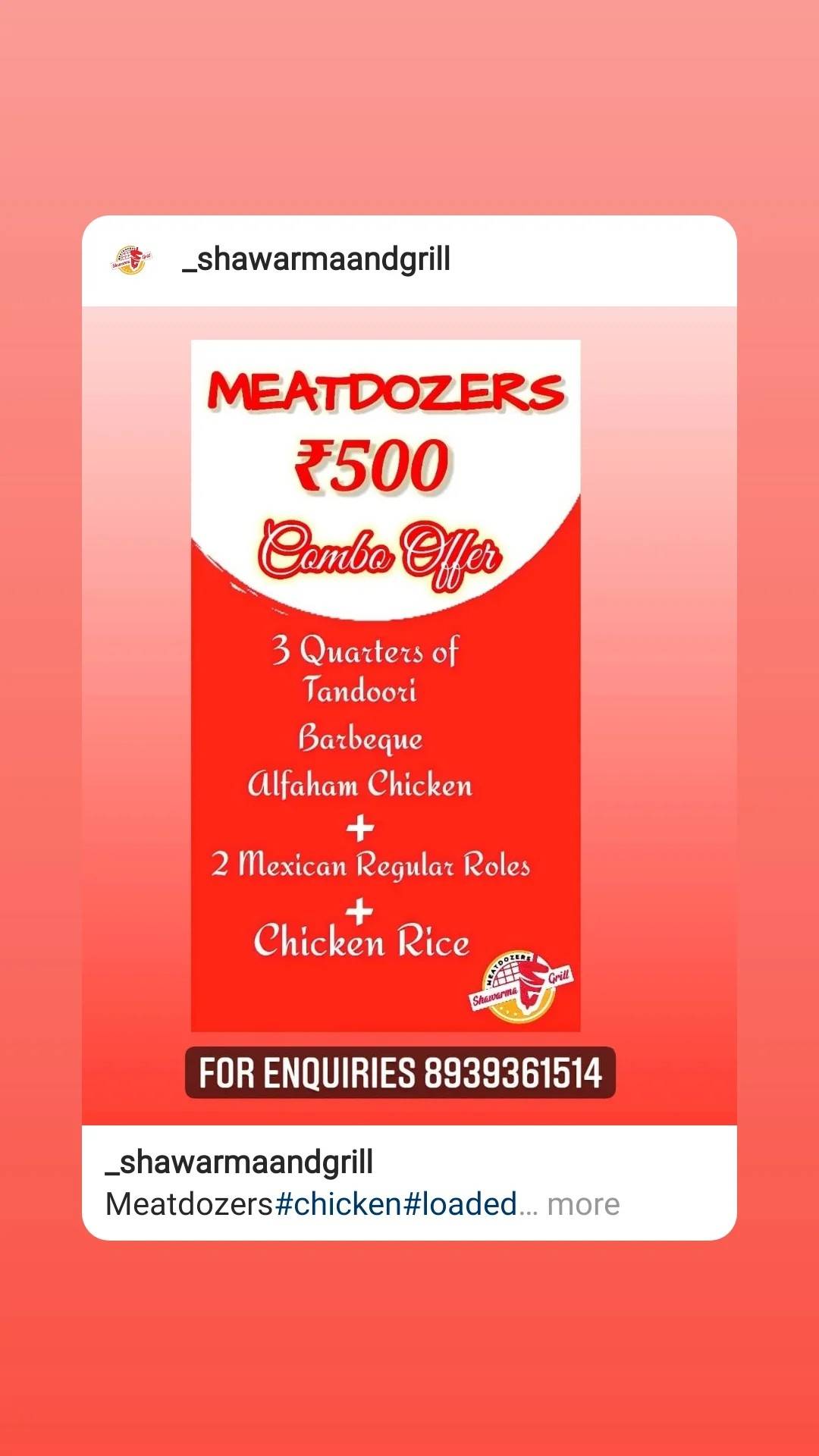 Menu at MEATDOZERS SHAWARMA & GRILL,VALASARAVAKKAM, Chennai