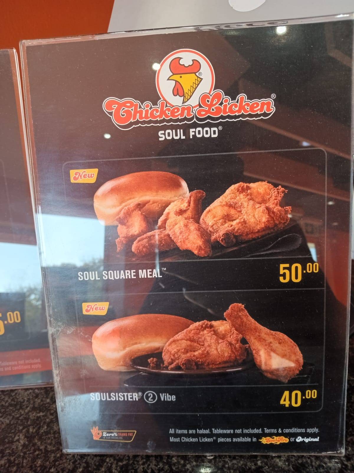Menu at Chicken Licken - Edenvale restaurant, Edenvale, 26 Van Riebeeck Ave