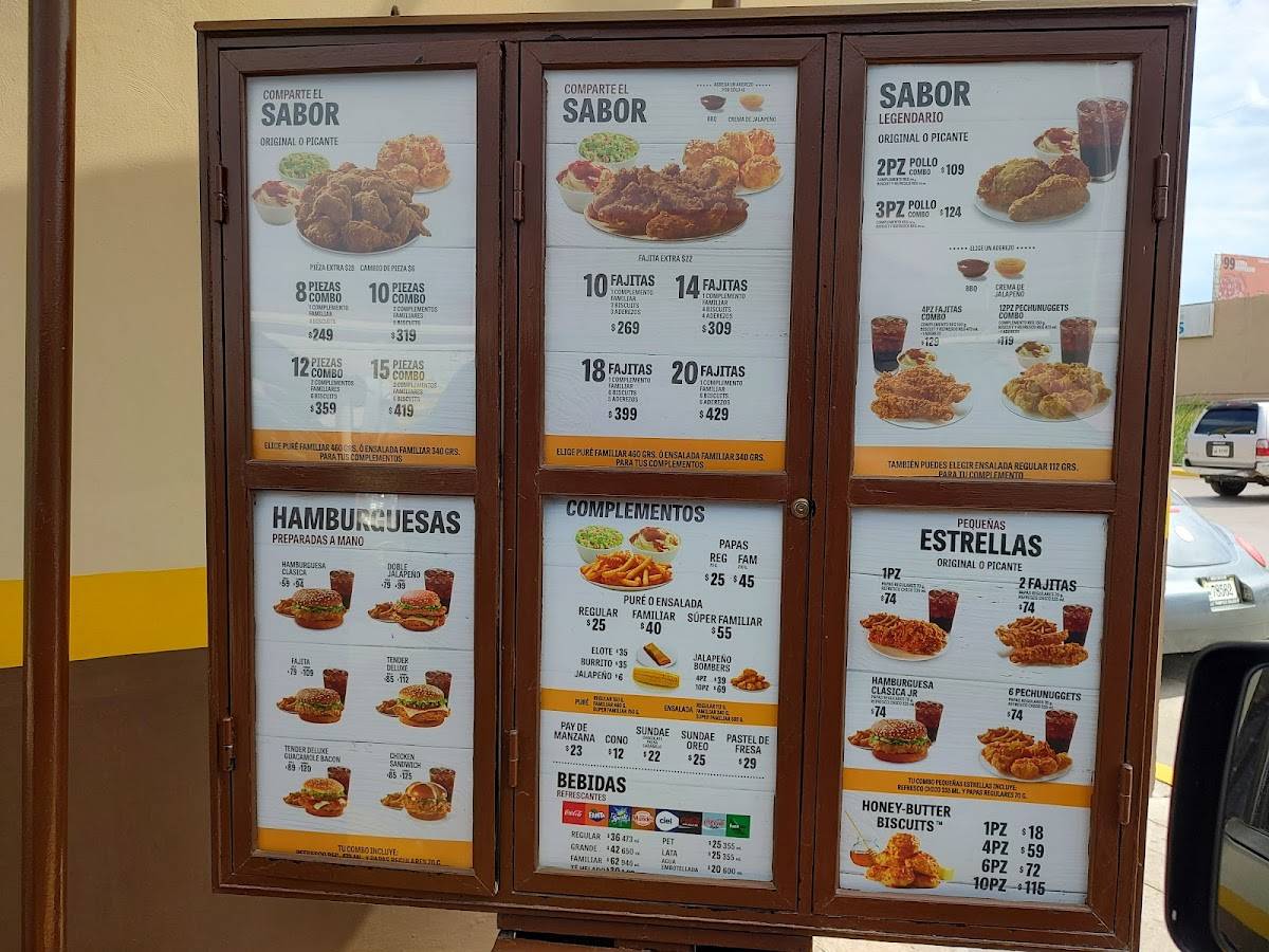 Carta del restaurante Church's Texas Chicken Altamira, Altamira