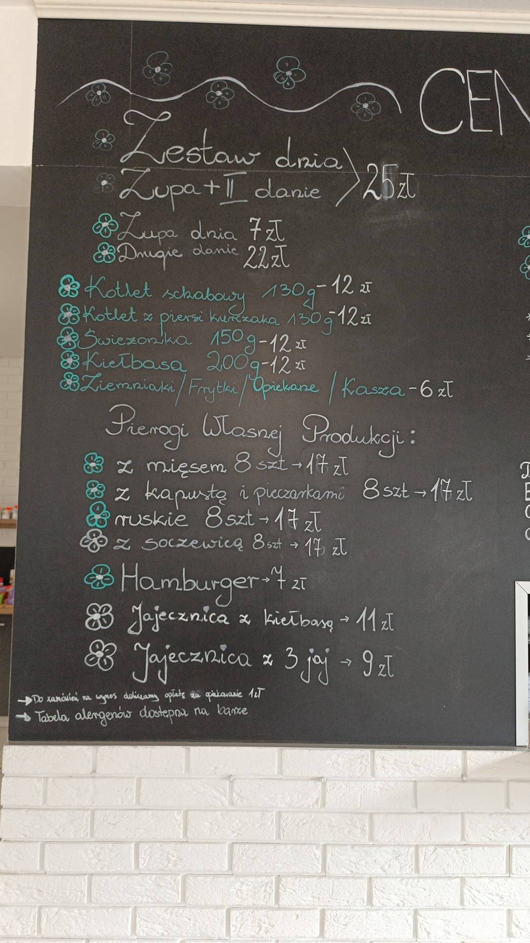 Menu at Cichy Kącik restaurant, Biala Podlaska