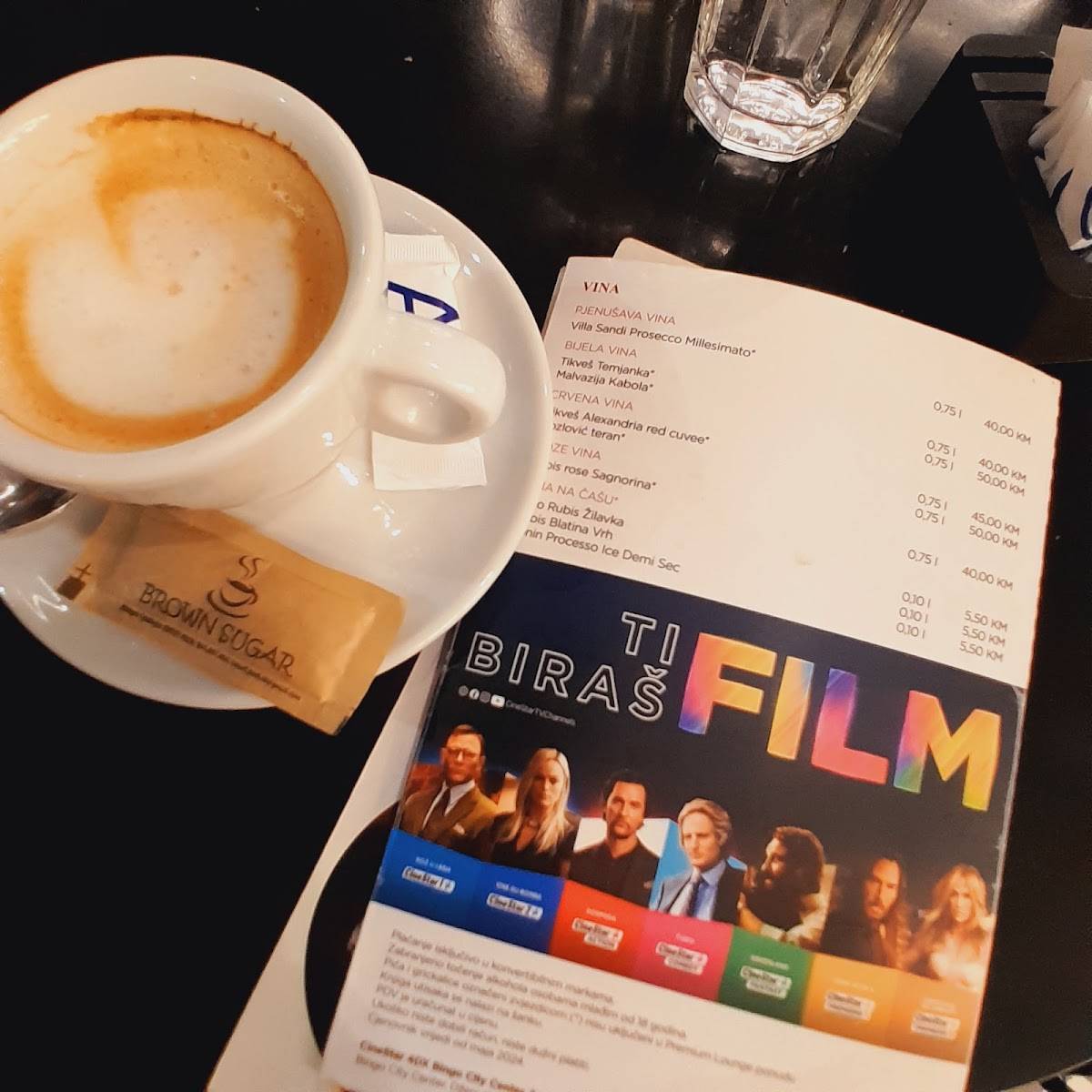 Speisekarte von Cinema Bar, Sarajevo