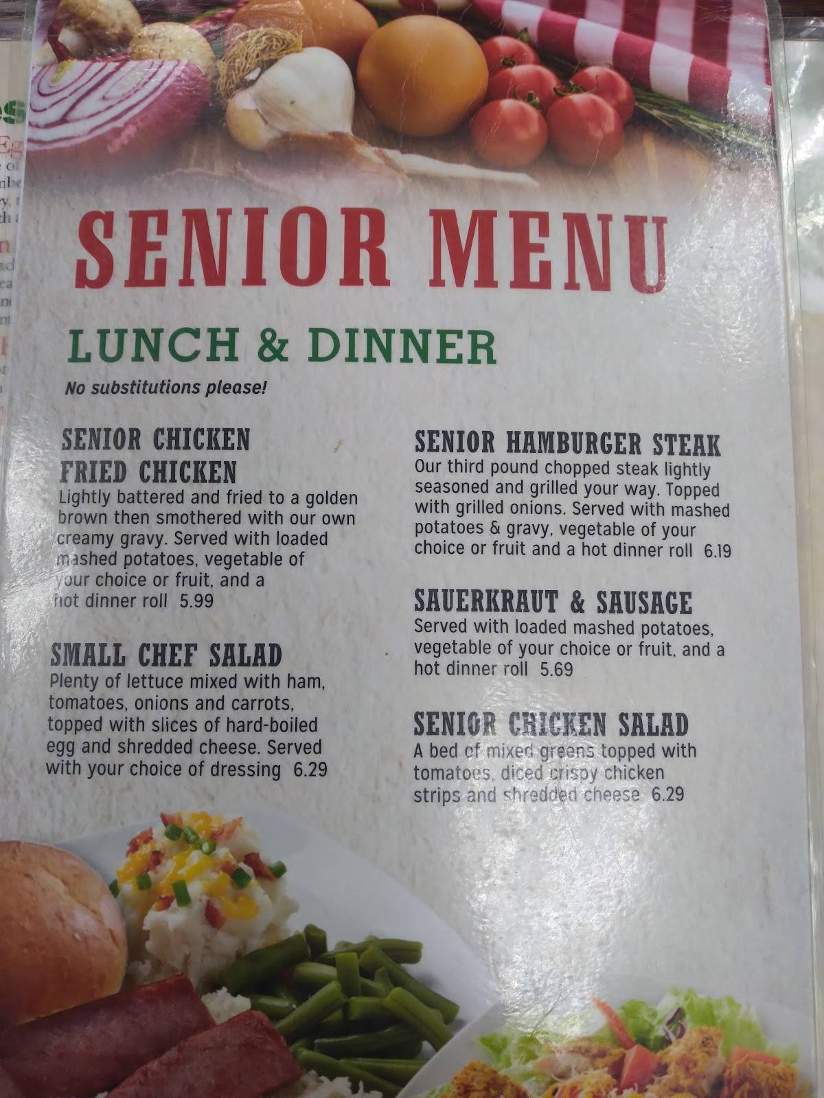 Menu at Eggbert's restaurant, Claremore, 900 S Lynn Riggs Blvd
