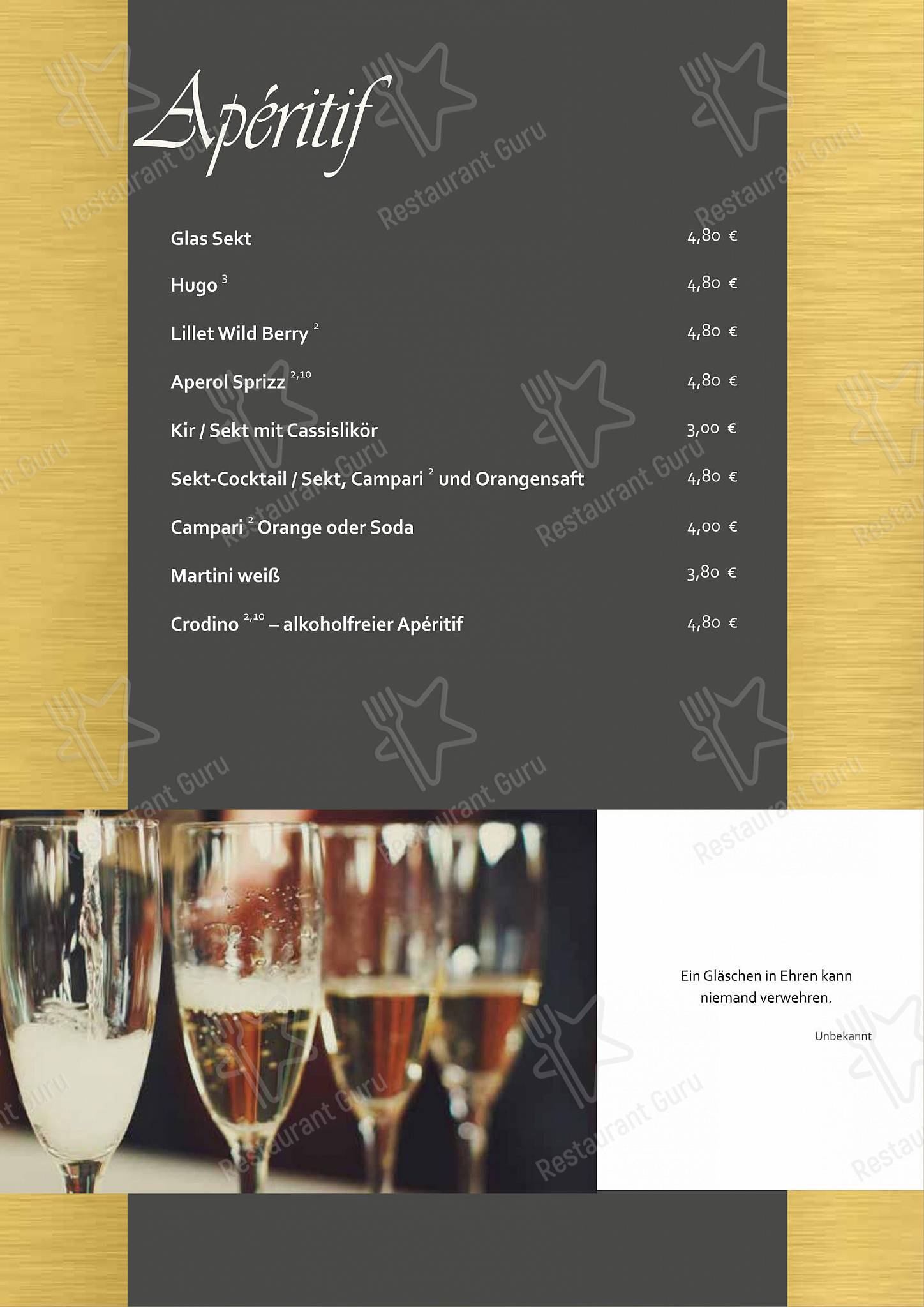 Speisekarte von Restaurant Viktoria, Mühlacker, Kanalstraße 10