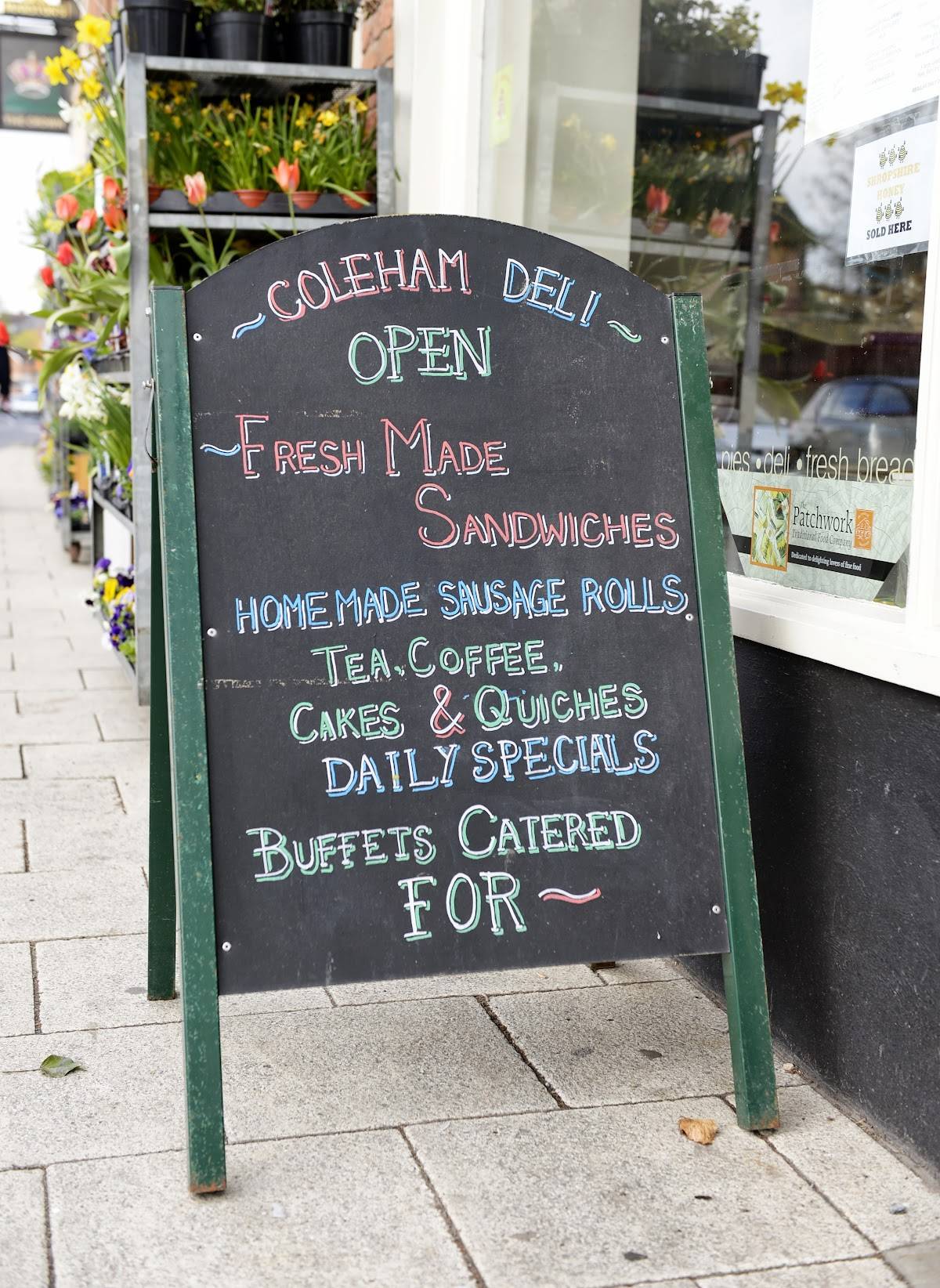 Menu at Coleham Sandwich Bar, Shrewsbury