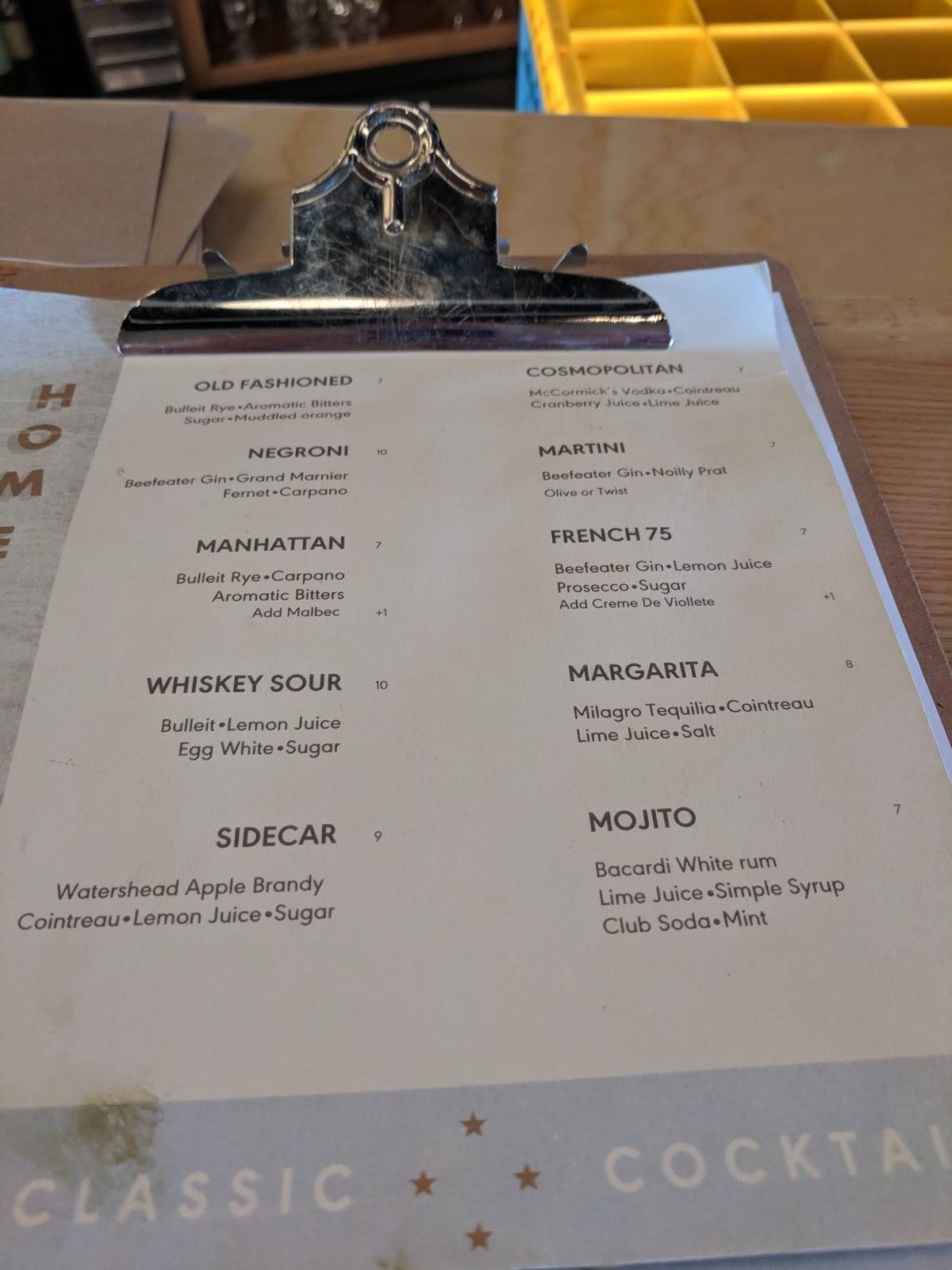 Menu at Homestead Kitchen & Cocktails pub & bar, Columbiana, 163 Town ...