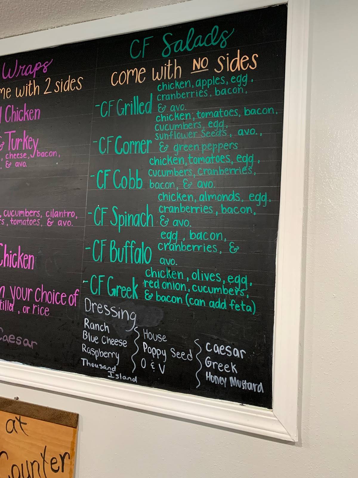 Menu at Corner Cafe, Fort Walton Beach, 801 James Lee Rd