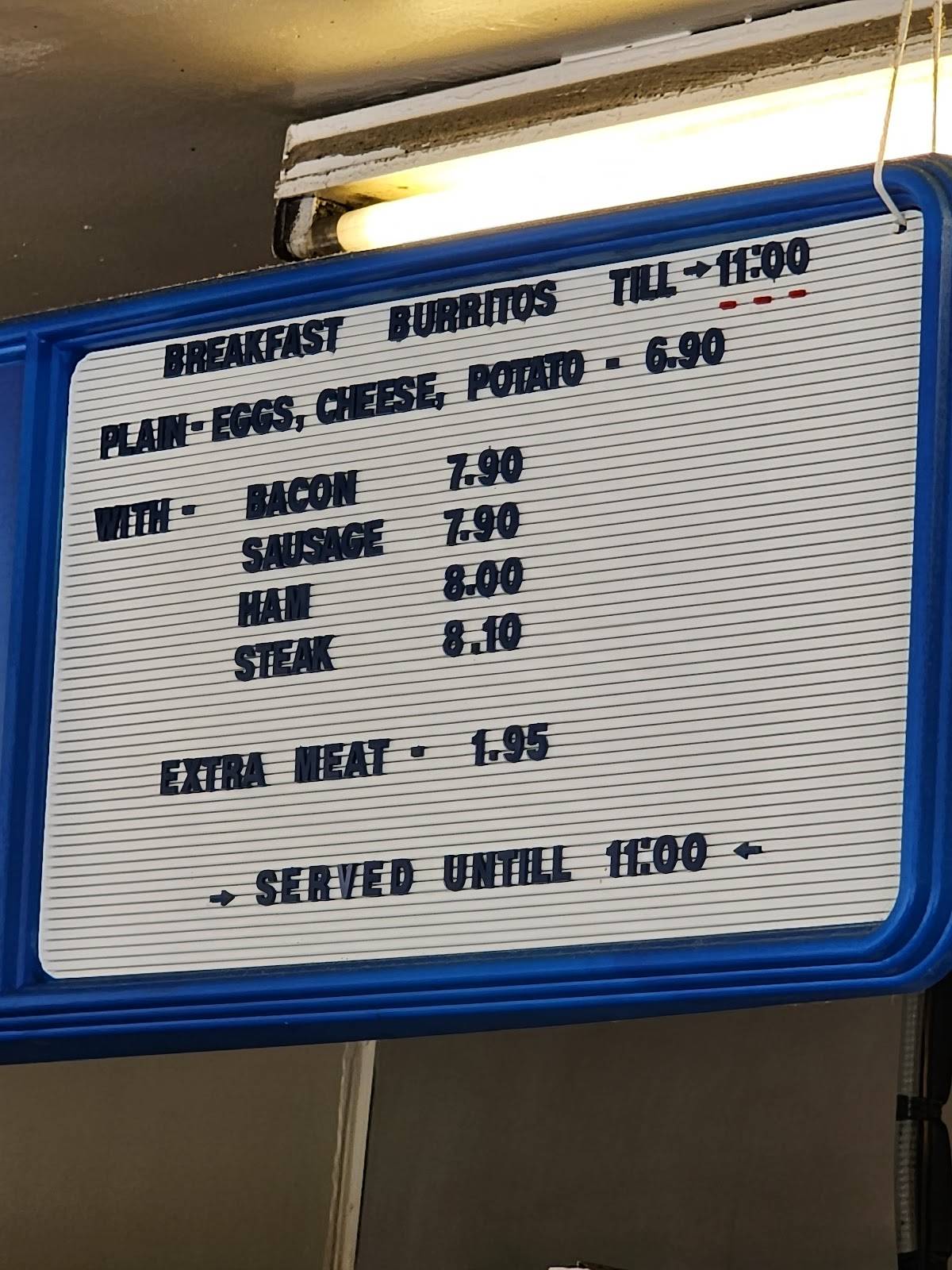 Menu at Corner Cottage restaurant, Burbank