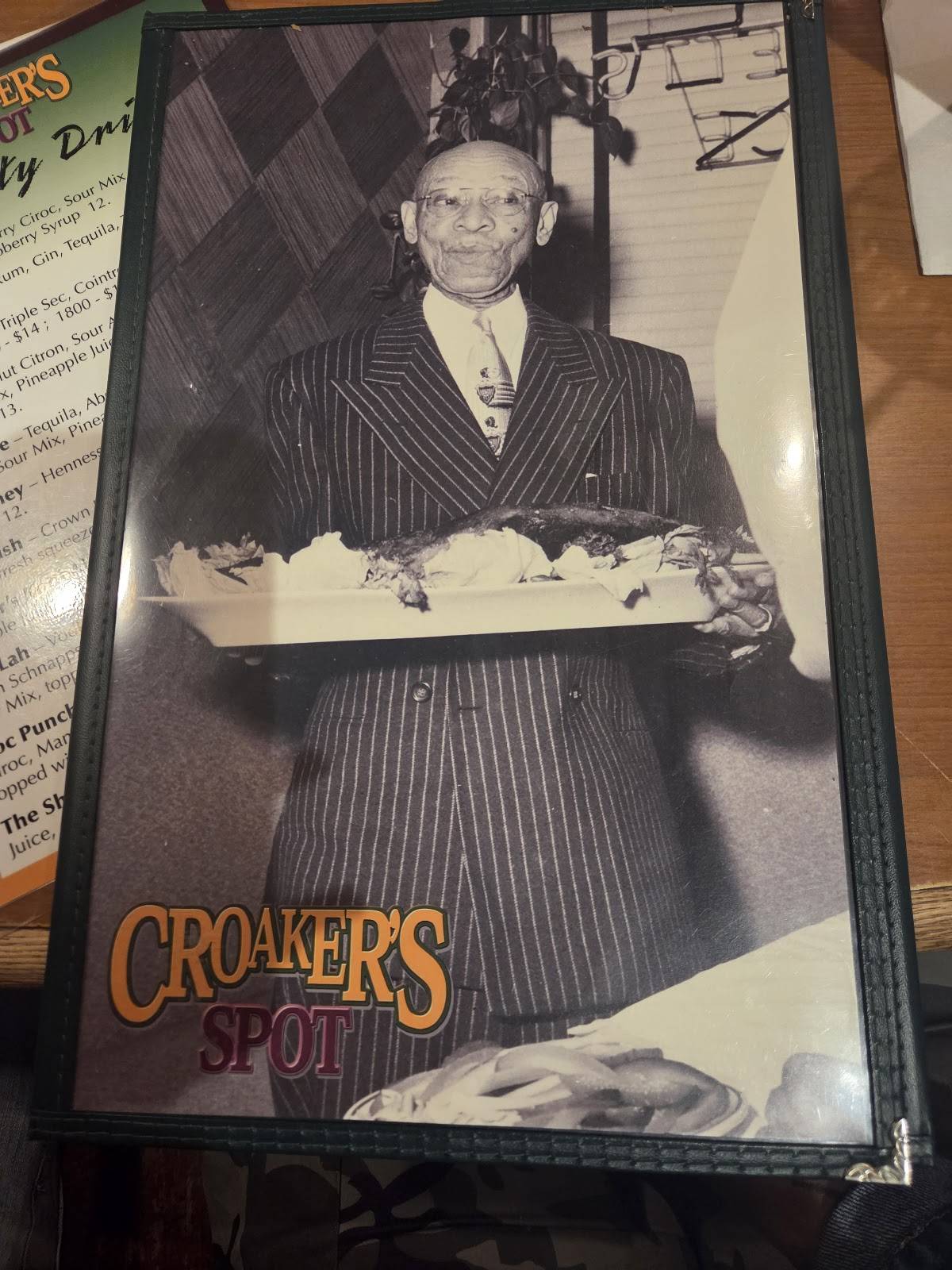 Menu at Croaker's Spot Richmond restaurant, Richmond, Hull St