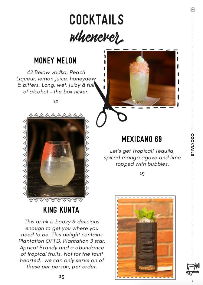 Menu at Crooked Tailor pub & bar, Castle Hill